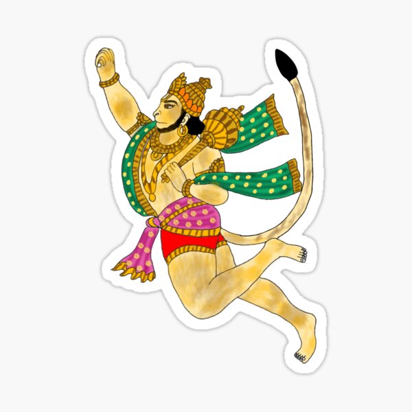 Bajrangbali Artwork Stickers for Sale | Redbubble