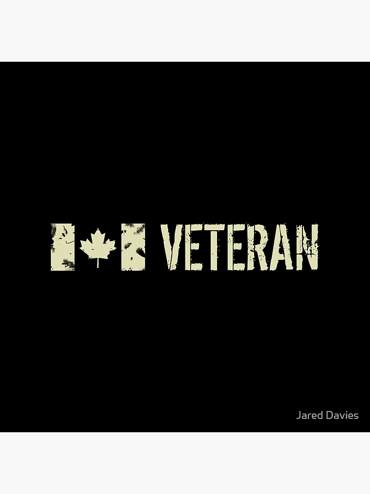 "Canadian Military: Veteran (Black Flag)" Sticker for Sale by ...