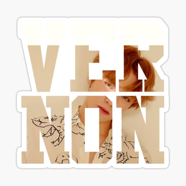 "SEVENTEEN Vernon" Sticker for Sale by nurfzr | Redbubble
