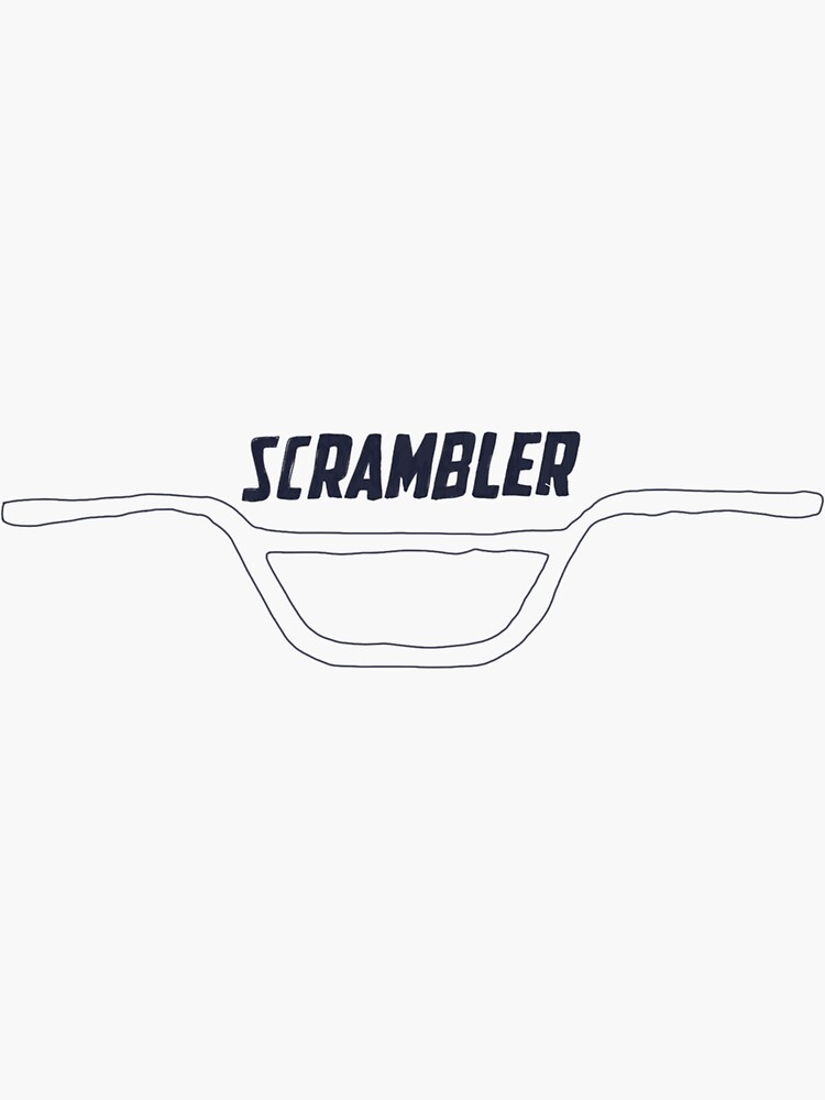 "Scrambler bike " Sticker for Sale by havegreenpen | Redbubble