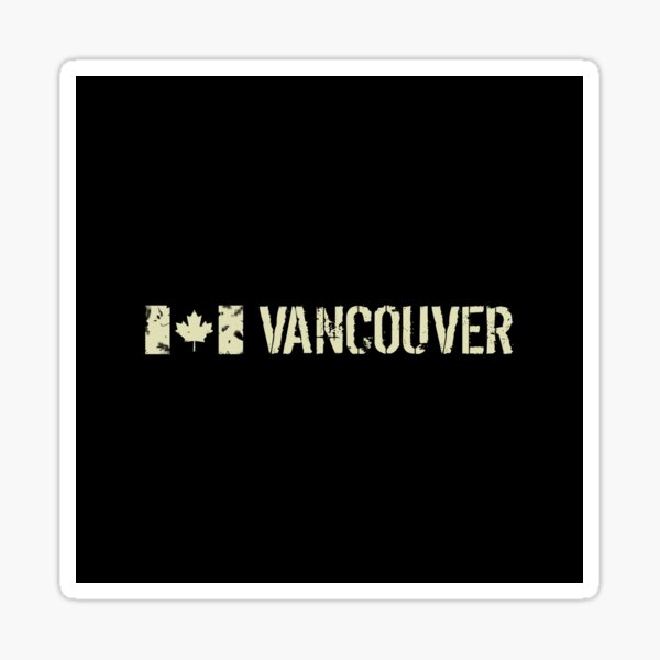 "Canadian Flag: Vancouver" Sticker for Sale by MilitaryCandA | Redbubble