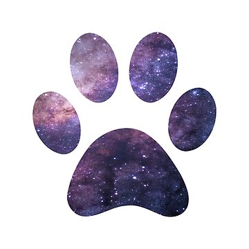 "Dog paw print galaxy" Art Board Print for Sale by kuallidesigns ...