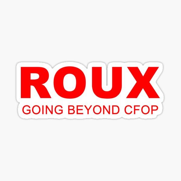 "ROUX - Going Beyond CFOP" Sticker by KarmaSenge | Redbubble