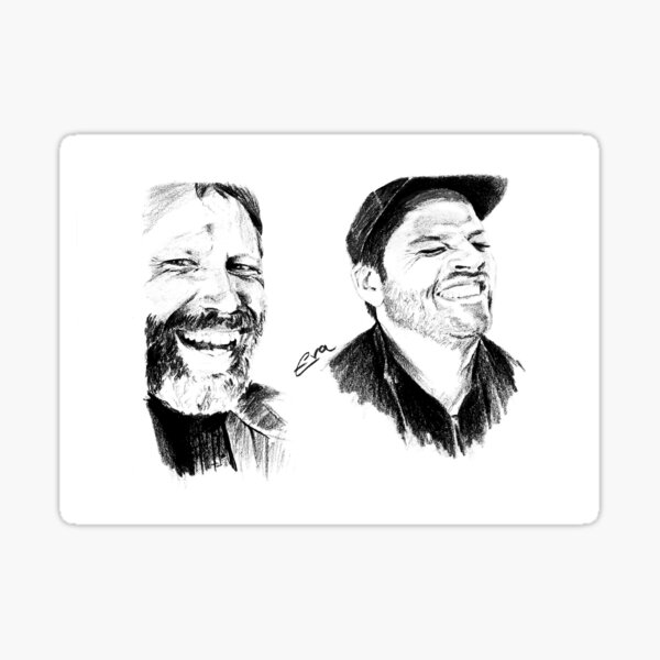 "Darius and Misha" Sticker for Sale by rosyopal | Redbubble