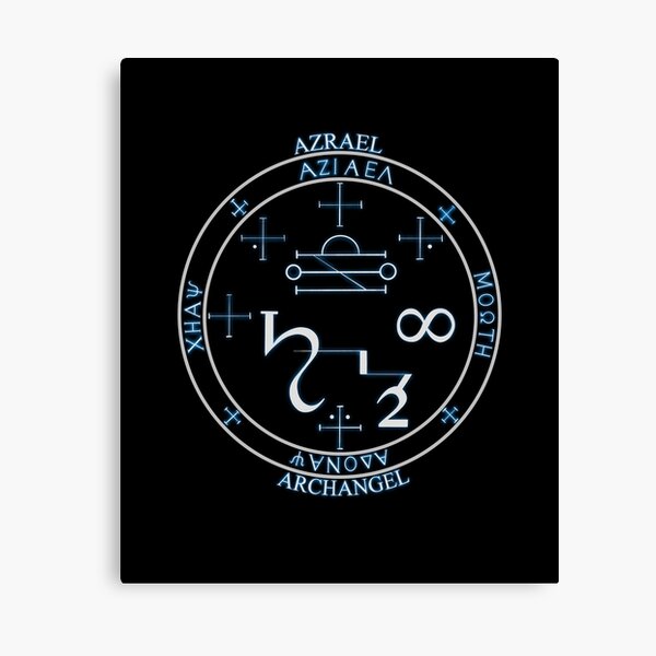 "ARCHANGEL AZRAEL sigil seal" Canvas Print for Sale by MortalDesigns ...