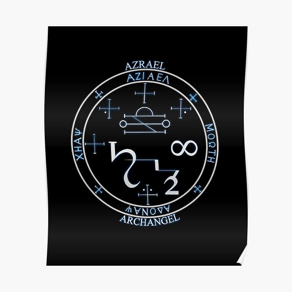 "ARCHANGEL AZRAEL sigil seal" Poster by MortalDesigns | Redbubble