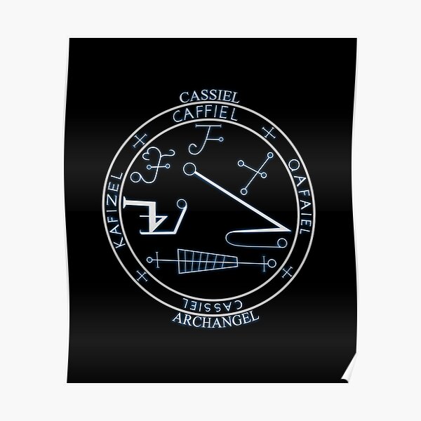 Póster «Sello sigil de ARCHANGEL CASSIEL» de MortalDesigns | Redbubble