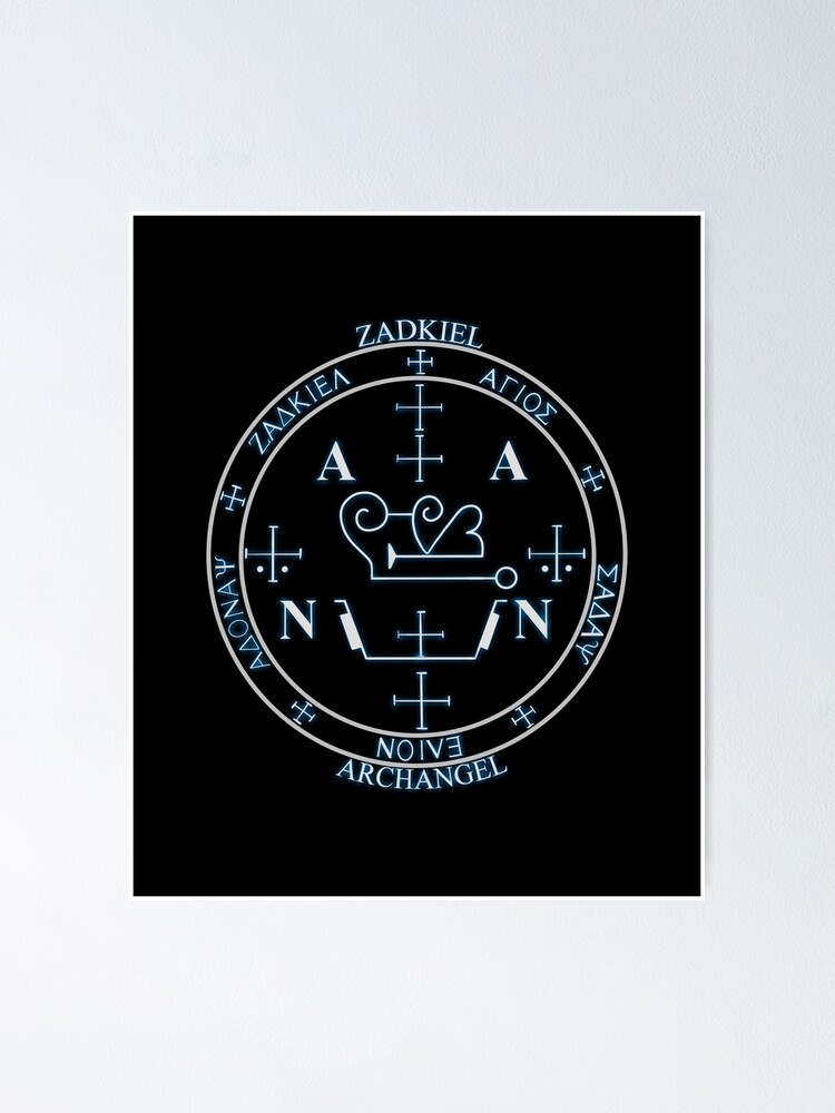 Póster «Sello sigil ARCHANGEL ZADKIEL» de MortalDesigns | Redbubble