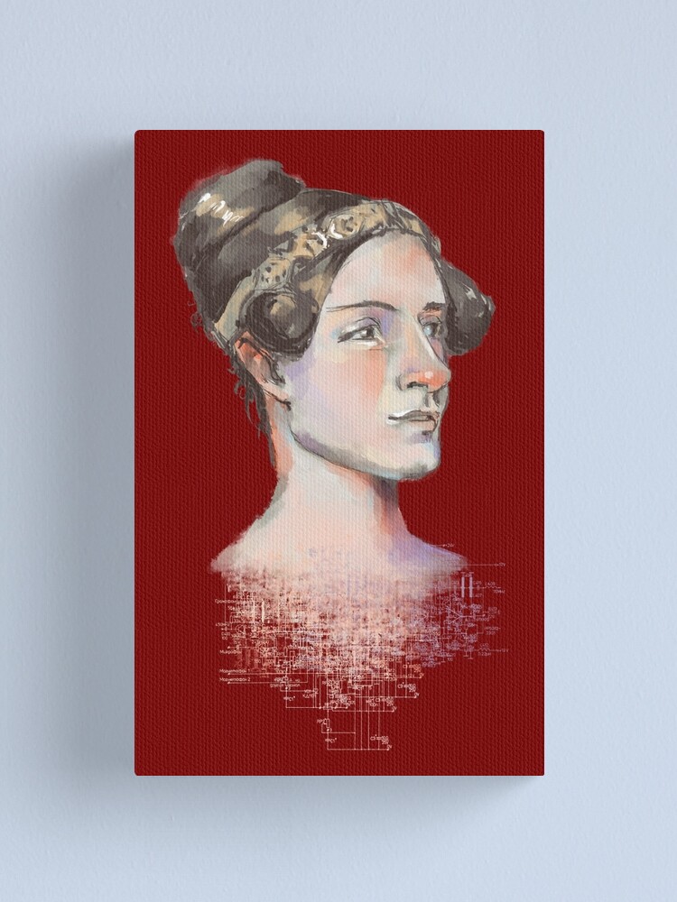 "Ada Lovelace - The First Computer Programmer" Canvas Print for Sale by ...