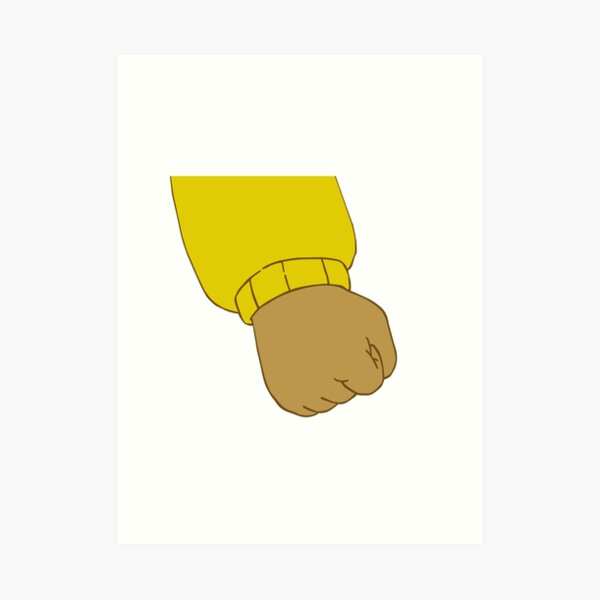"Arthur Fist Angry Meme" Art Print by tlaprise | Redbubble