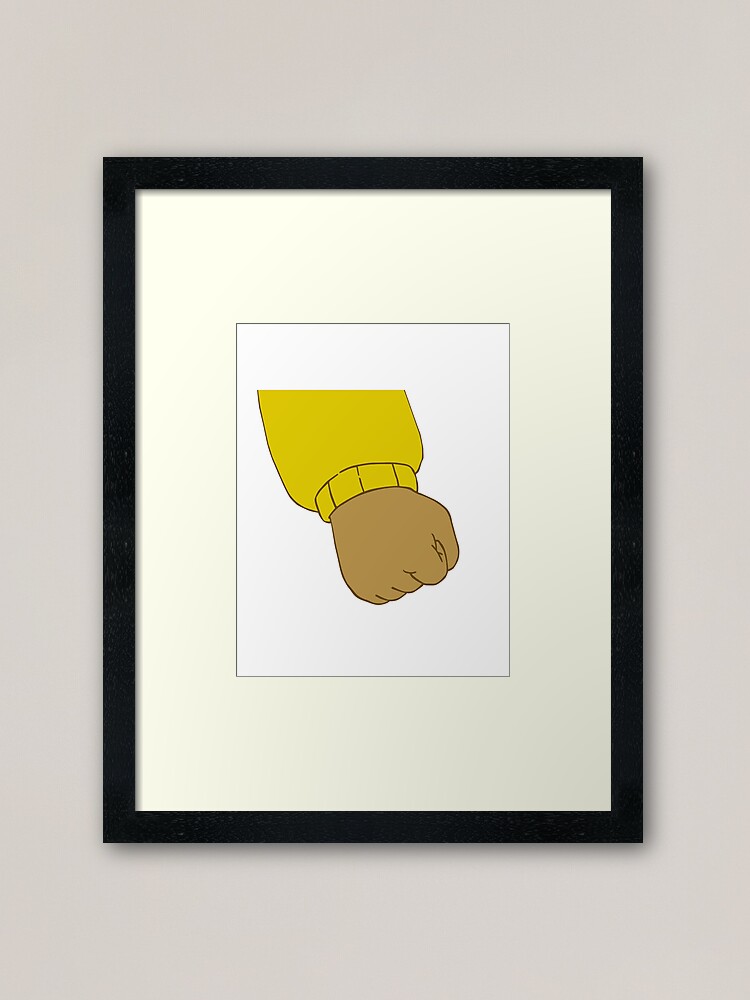 "Arthur Fist Angry Meme" Framed Art Print for Sale by tlaprise | Redbubble