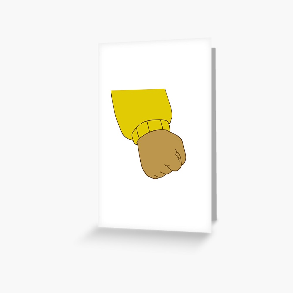 Tarjetas de felicitación «Arthur Fist Angry Meme» de tlaprise | Redbubble