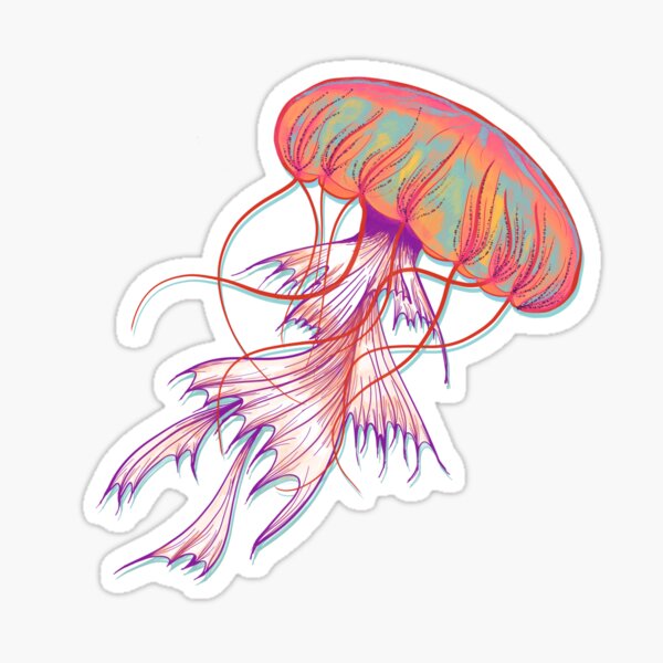 "Floating " Sticker by GabyEcheverria | Redbubble