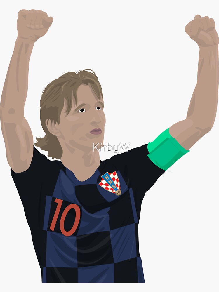 "Luka Modric - Croatian National Team" Sticker by KirbyW | Redbubble