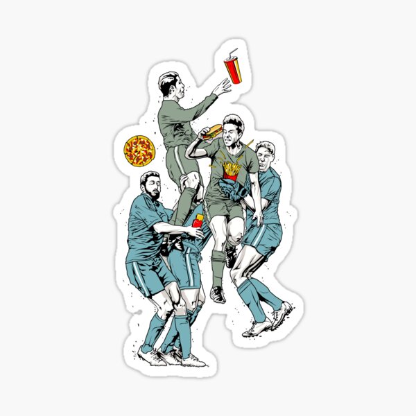 "WORLD CUP GRABBERS" Sticker for Sale by MEDIACORPSE | Redbubble