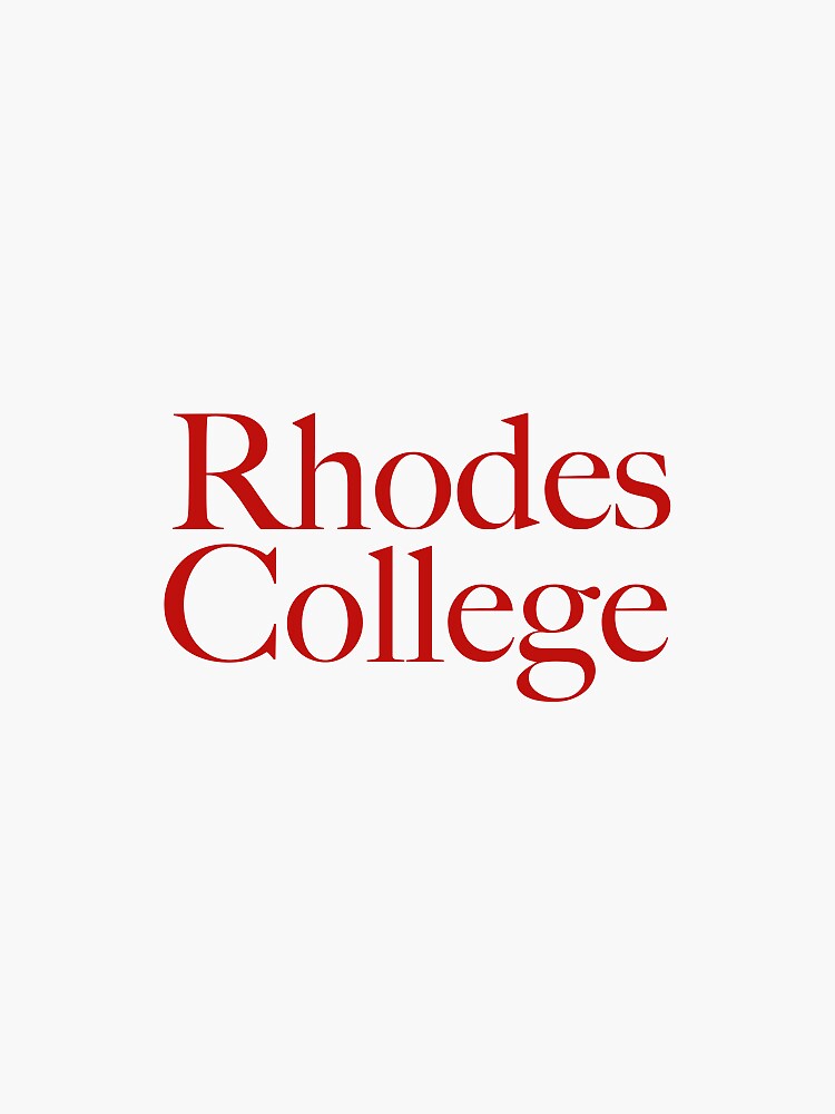 "Rhodes College" Sticker for Sale by Gracekfallon | Redbubble