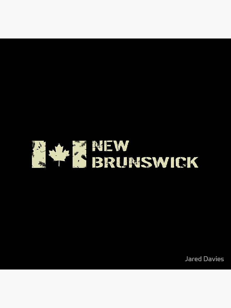 "Canadian Flag: New Brunswick" Sticker by MilitaryCandA | Redbubble