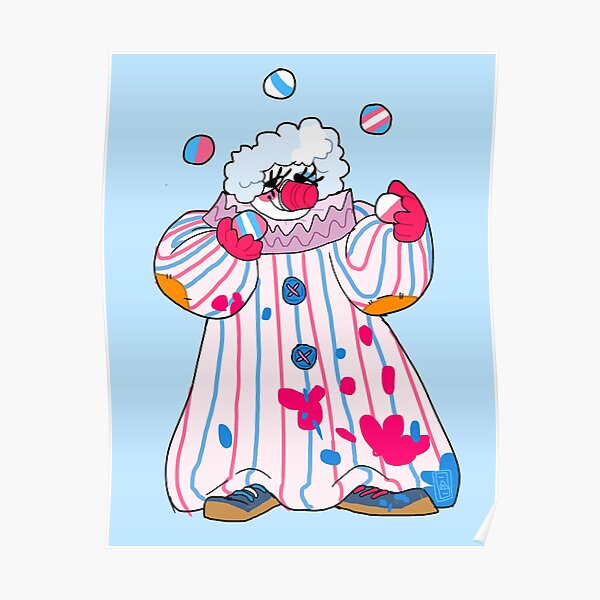 "Trans Clown" Poster by gm-w | Redbubble