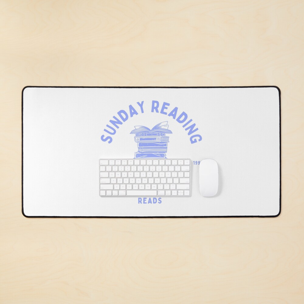 "Sunday reading book club" Sticker for Sale by Eloiseprints | Redbubble