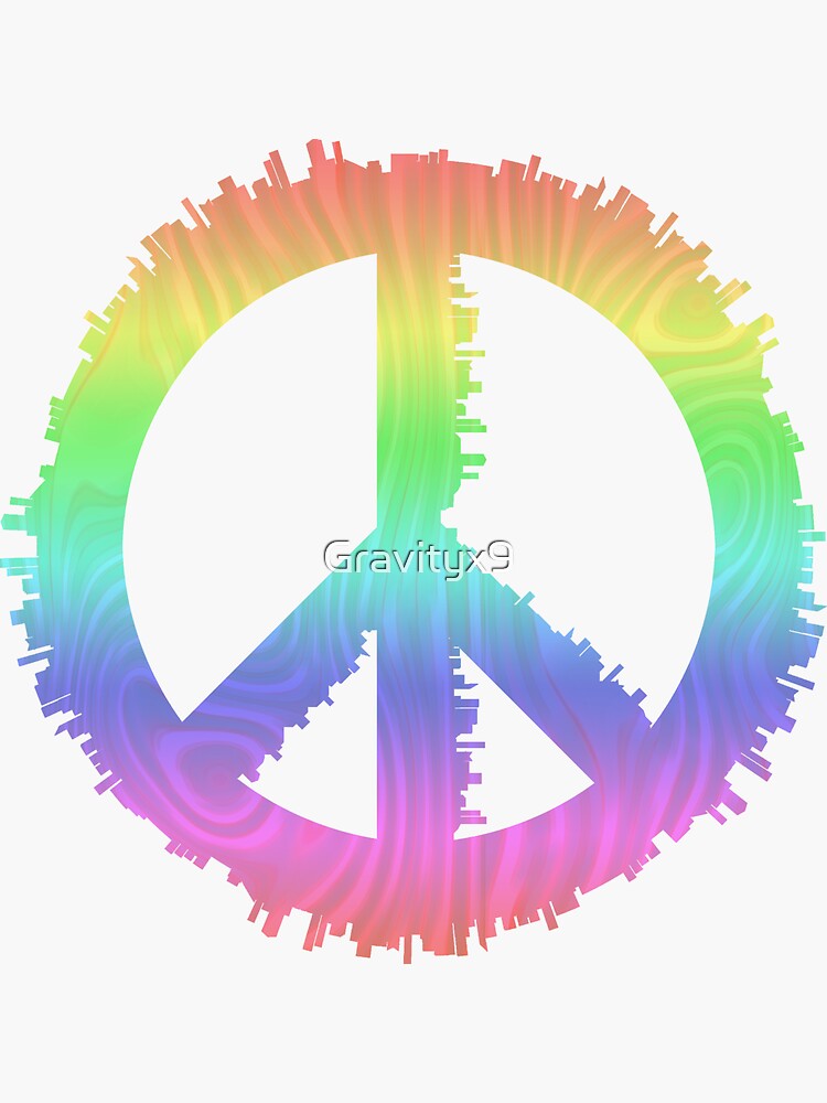 "Groovy Pastel Rainbow" Sticker by Gravityx9 | Redbubble