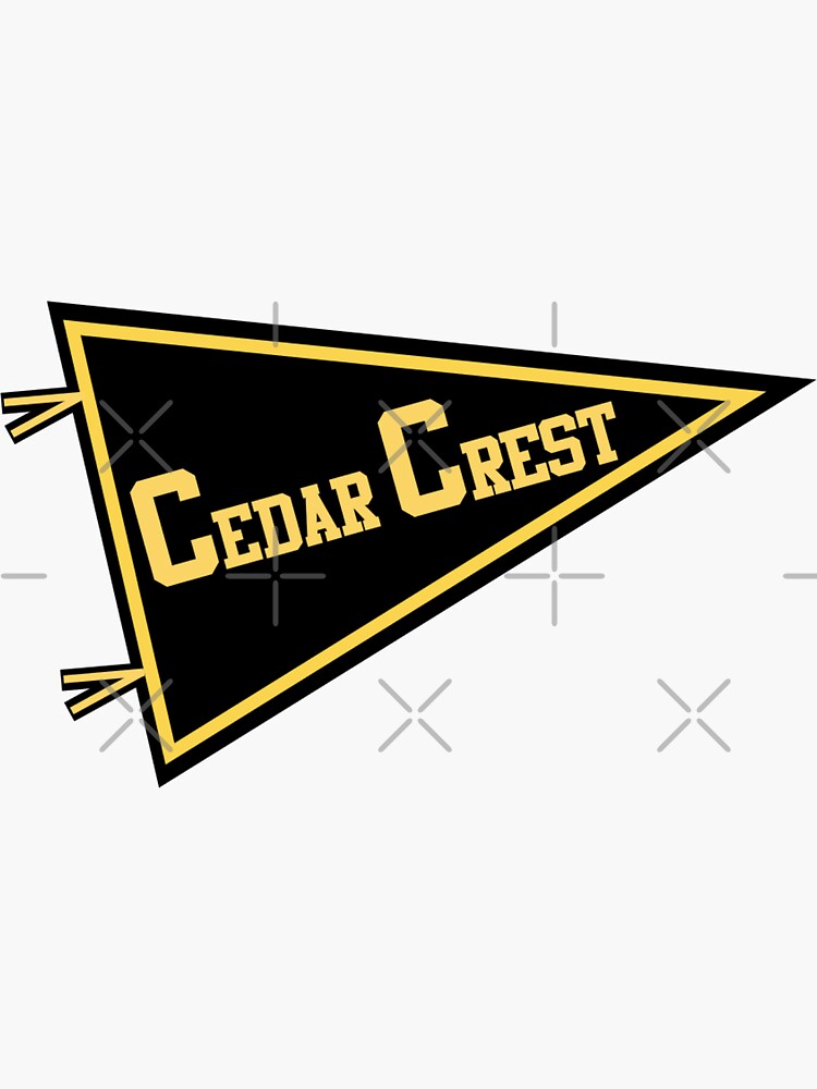 Cedar Crest College Pennant Sticker For Sale By Sflissler Redbubble