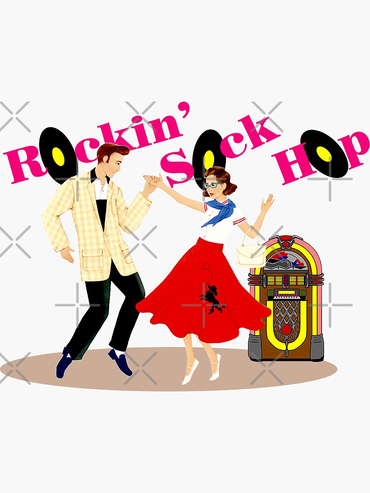 Sock Hop Dance Clipart Image