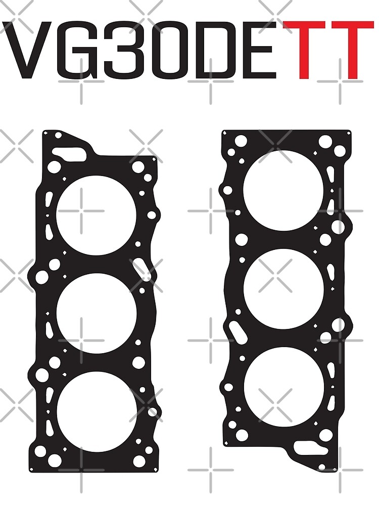 "VG30DETT Engine Head Gasket Design - light background" Mini Skirt by ...