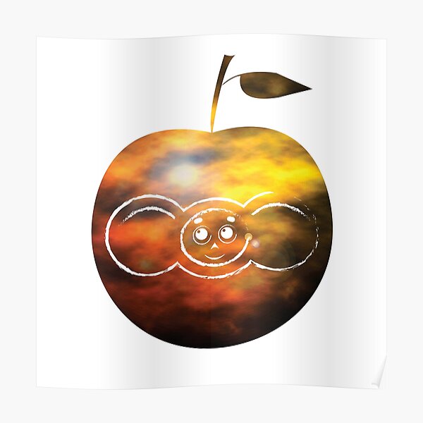 "Cheburashka in a Galaxy Orange" Poster for Sale by Yablokova | Redbubble