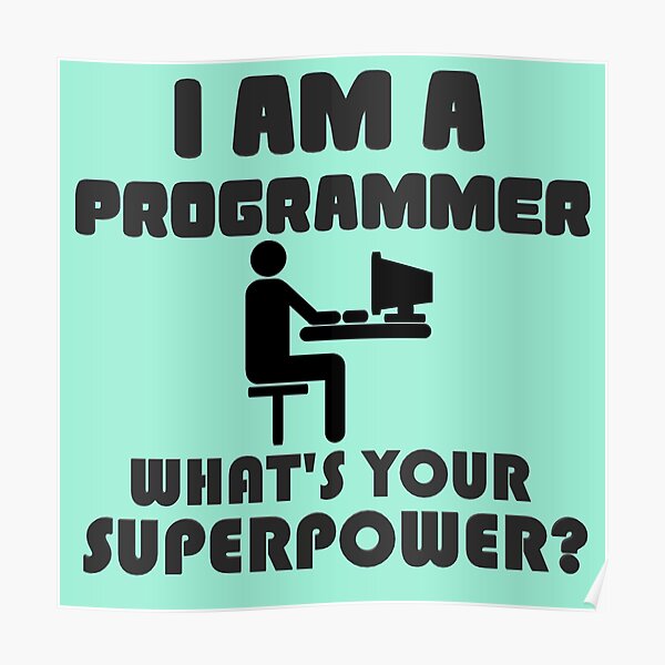 "I Am a Programmer" Poster for Sale by HiddenStar02 | Redbubble