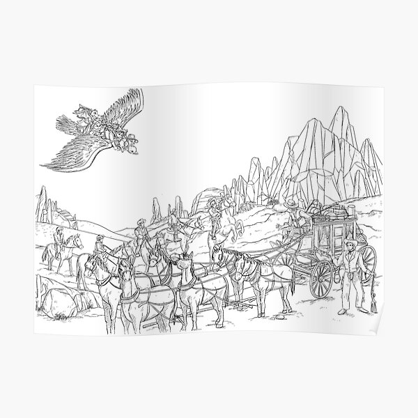 "Stagecoach Robbery" Poster by reynoldjay | Redbubble