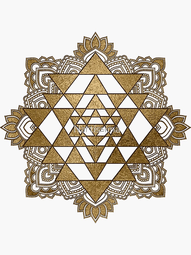 "Sri Yantra / Sri Chakra" Sticker by Nartissima | Redbubble