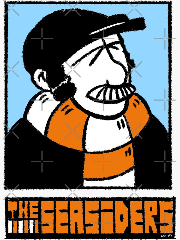 "The Seasiders – Retro Blackpool Fan Art by GW-ART" Sticker for Sale by GWARTSTORE | Redbubble