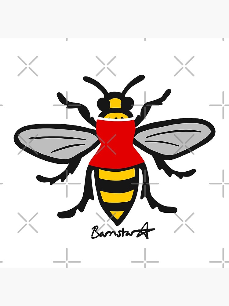"Manchester Bee MUFC" Poster by barnstardesigns | Redbubble