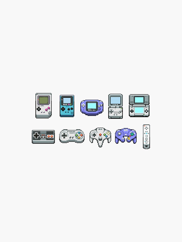 "Pixel Gamer" Sticker by GwynethEmily | Redbubble