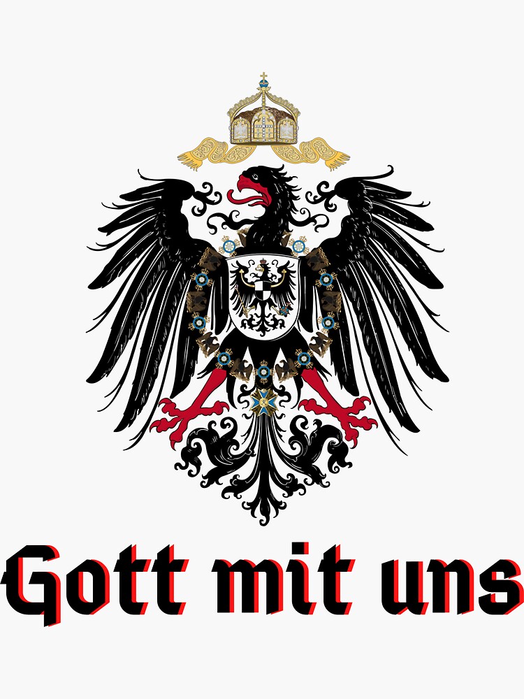 "God with us - Coat of arms of the German Empire" Sticker by ...
