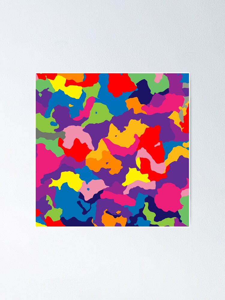 "Rainbow Camo" Poster for Sale by TheFlying6 | Redbubble