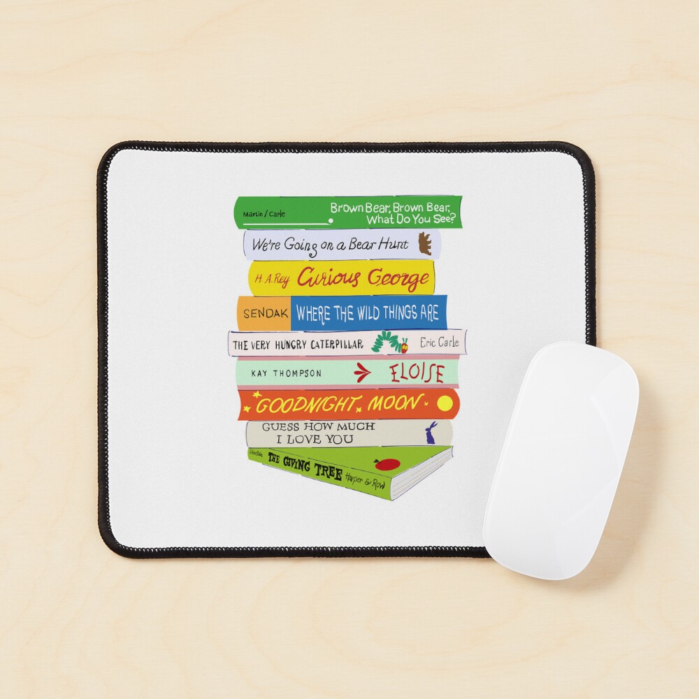 "Classic kids literature book stack" Sticker for Sale by redcatdecor ...