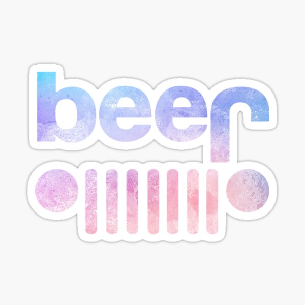 Jeep Beer Stickers | Redbubble