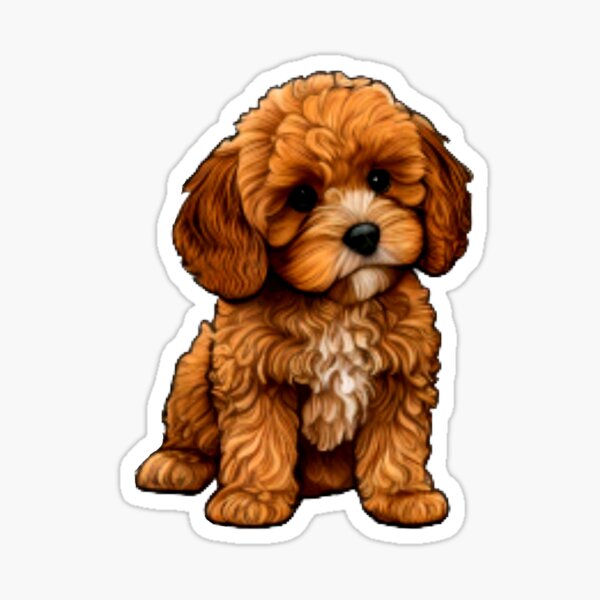 "Cavapoo cavoodle cockapoo goldendoodle and poodle doodle mom" Sticker ...