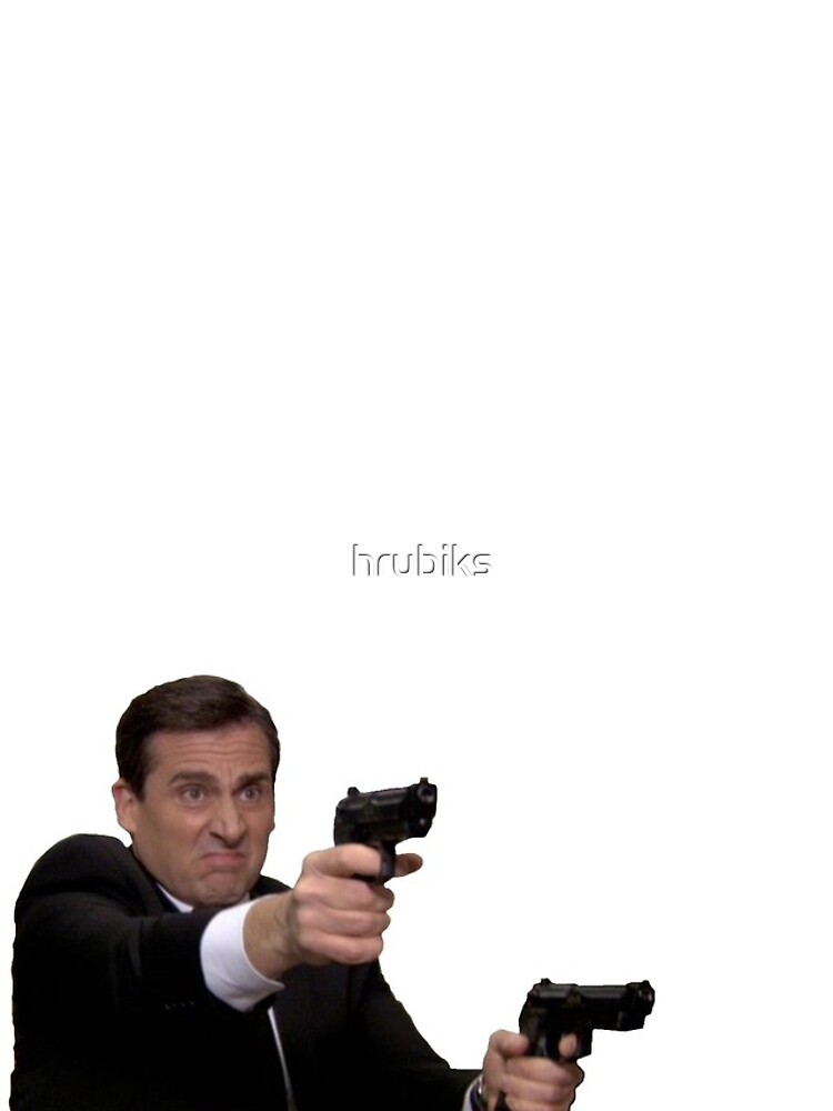 "Michael Scott Guns" iPhone Case for Sale by hrubiks | Redbubble