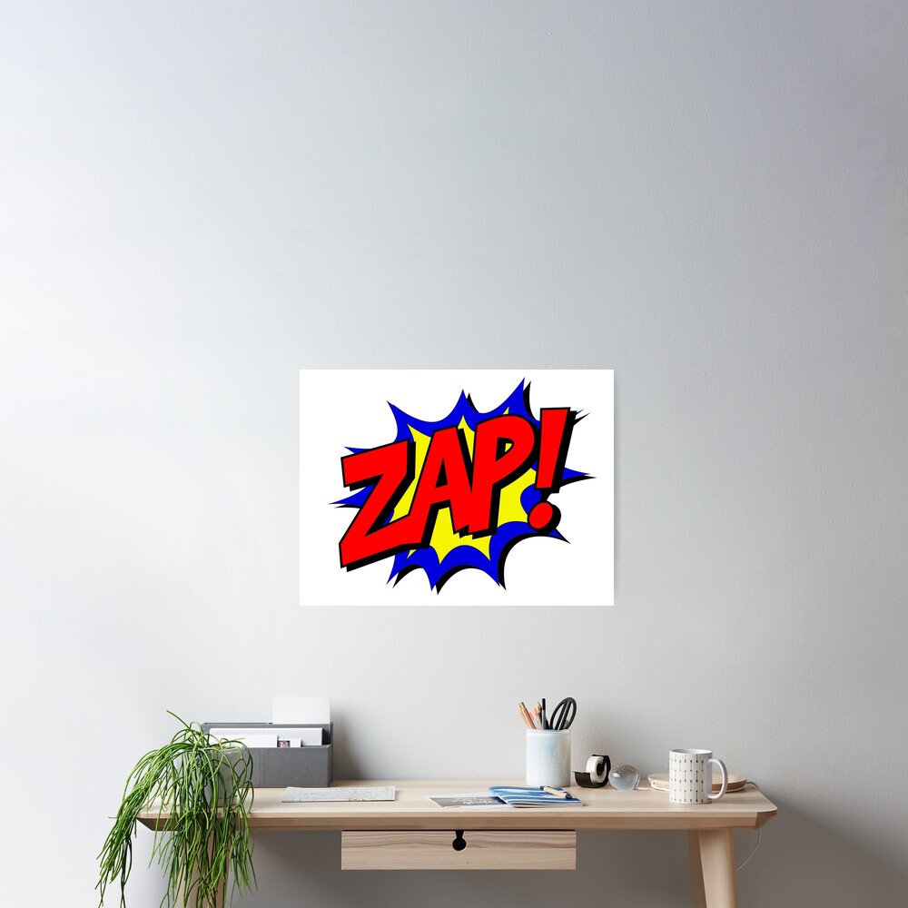 "ZAP! Comic Book Style" Poster by phandiltees | Redbubble