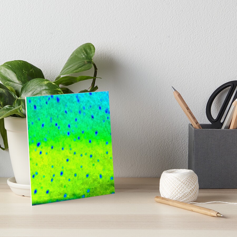 "Mahi Mahi Skin" Art Board Print for Sale by jenncapo | Redbubble