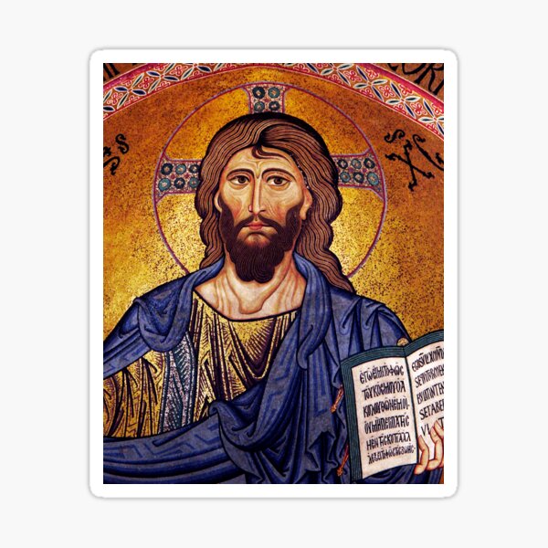 "JESUS CHRIST" Sticker for Sale by planetterra | Redbubble