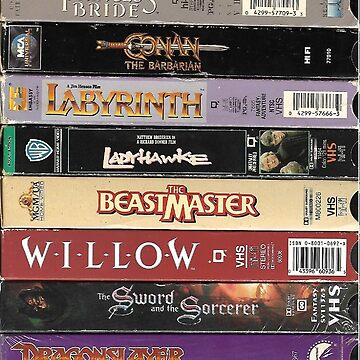 "80s Fantasy VHS" Sticker for Sale by StrangeBootique | Redbubble