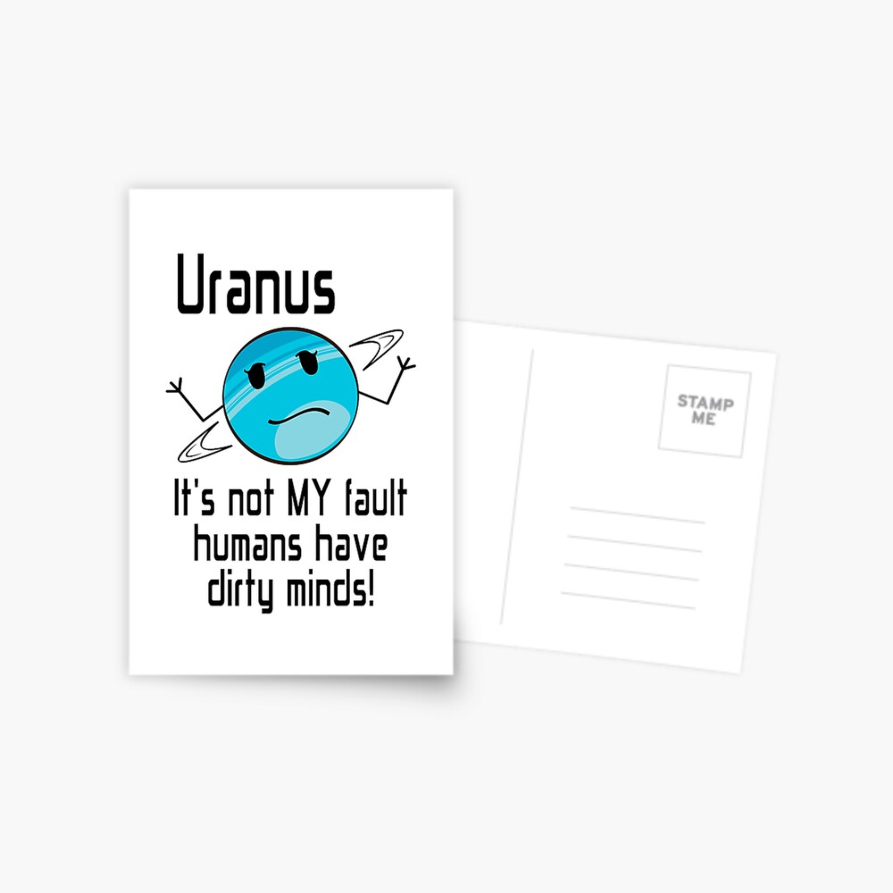 Paper & Party Supplies Rude Uranus Postcard Paper etna.com.pe