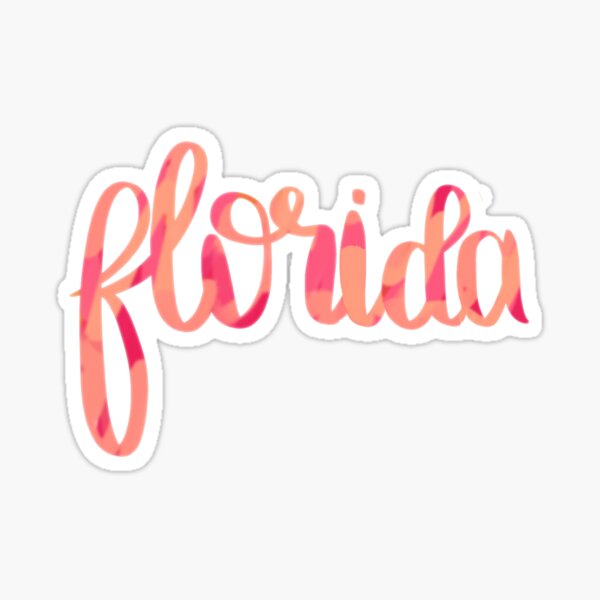 "Florida " Sticker by nicoletrewhella | Redbubble