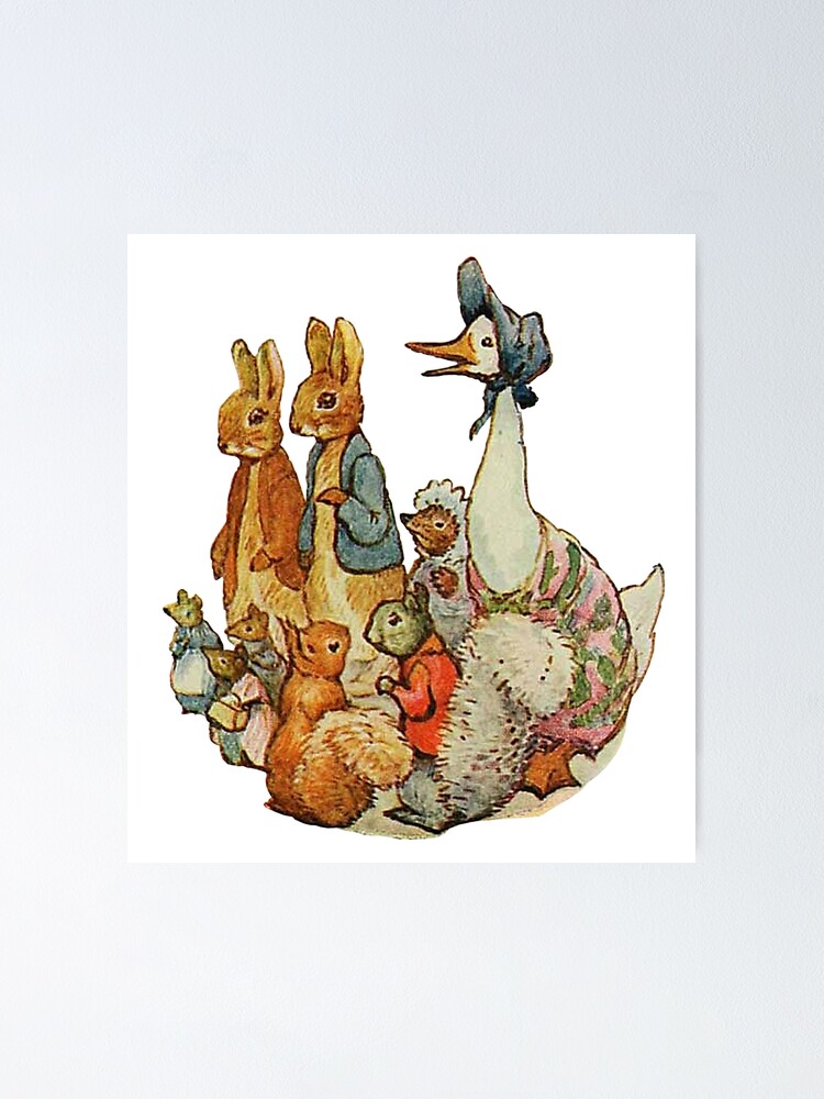 "Beatrix Potter Characters" Poster for Sale by Amy Olsen | Redbubble