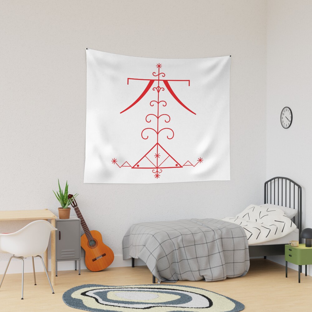 "Ogou Feray vèvè" Poster for Sale by milokan | Redbubble