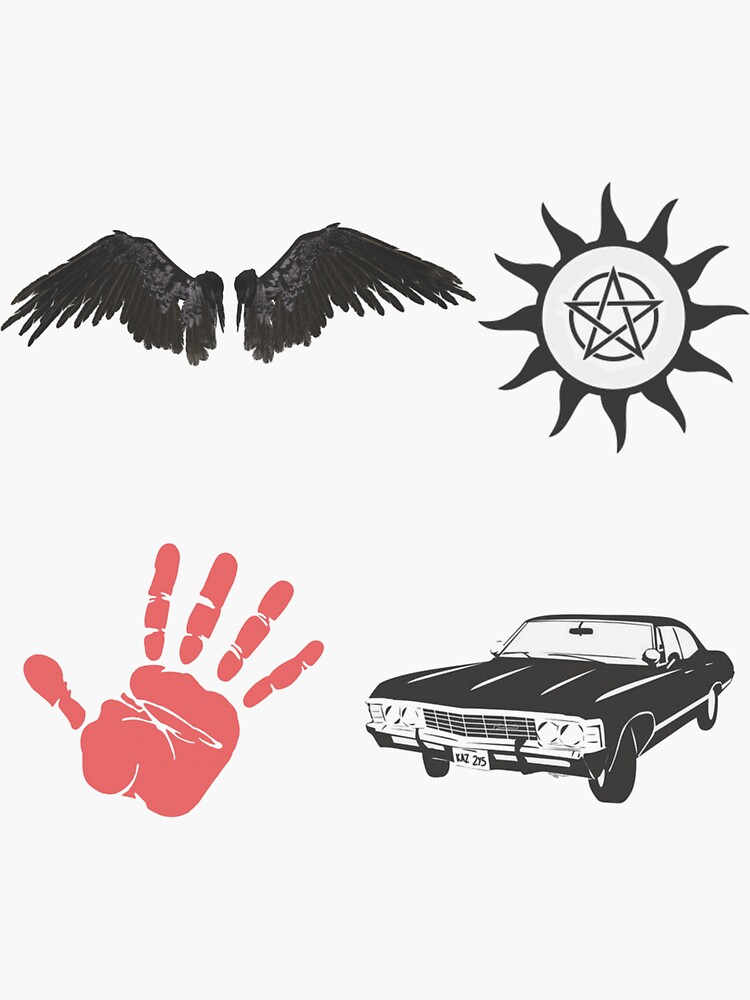 "Destiel graphic" Sticker by maiNuoire | Redbubble