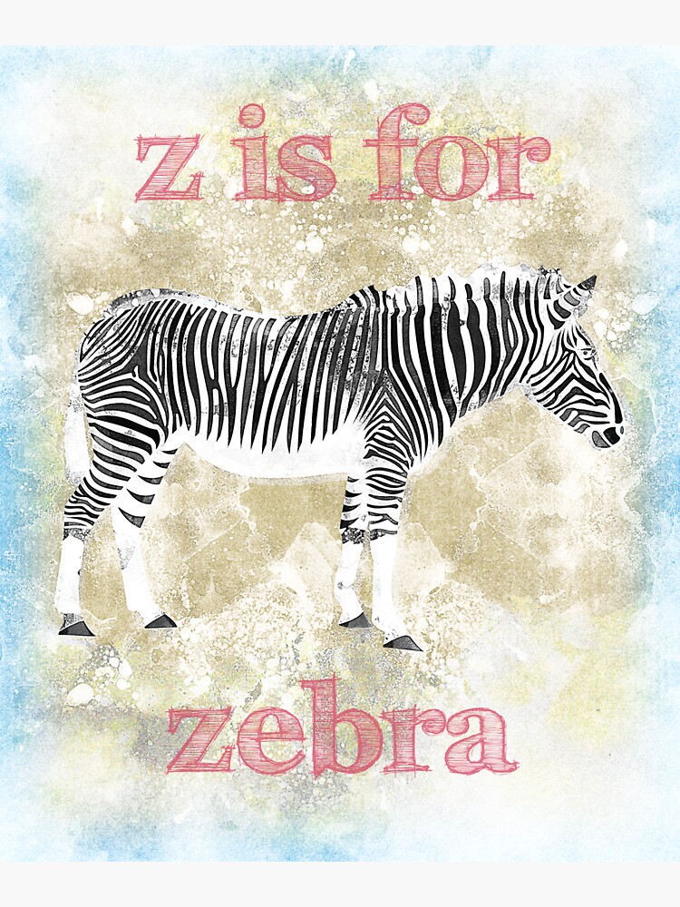 "Z is for Zebra" Sticker for Sale by evisionarts | Redbubble
